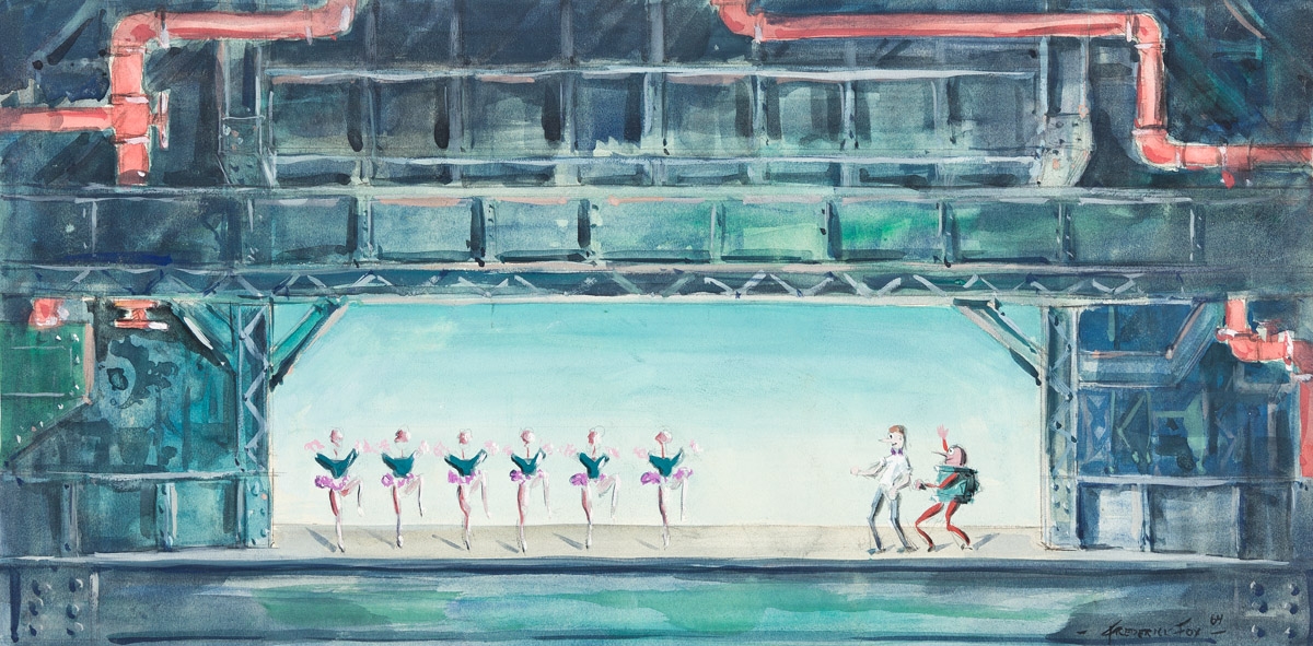Frederick Fox | Dancers and characters. (1964) | MutualArt