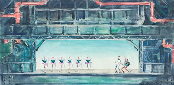 Frederick Fox | Dancers and characters. (1964) | MutualArt