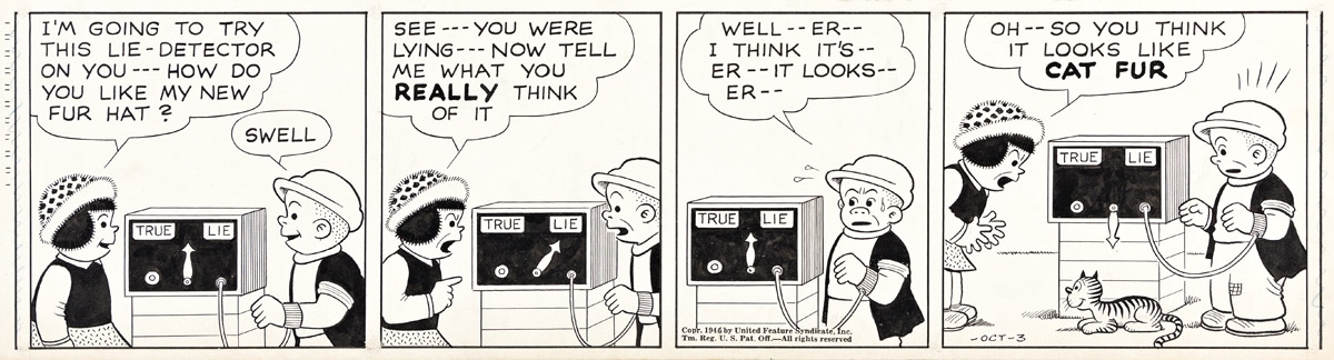 Ernie Bushmiller | Pair of Nancy Daily Comic Strips (1946) | MutualArt