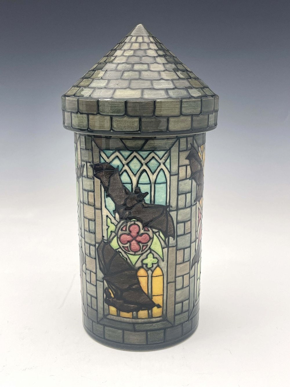 Sally Tuffin | Bat tower jar and cover (2009) | MutualArt