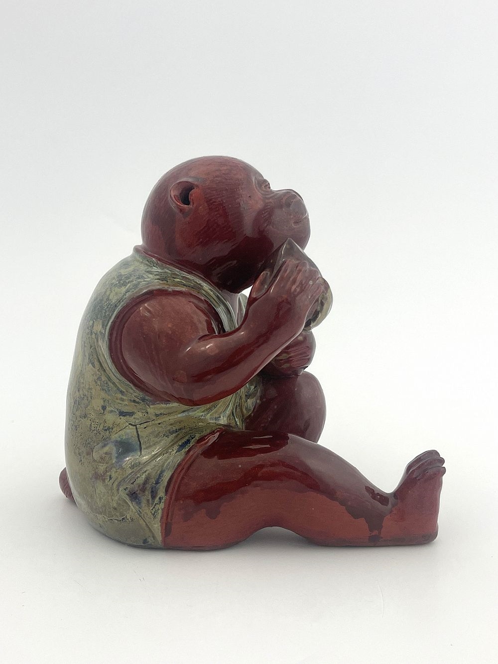 Bernard Moore | A flambe lustre figure of a monkey (Circa 1910) | MutualArt