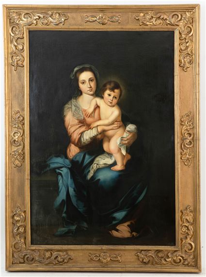 Bartolomé Estebán‏ Murillo | The Virgin Mary with child | MutualArt