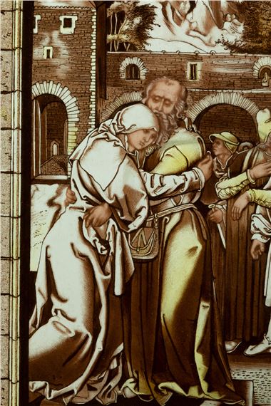 Albrecht Dürer | Three rectangular painted and stained leaded glasses ...