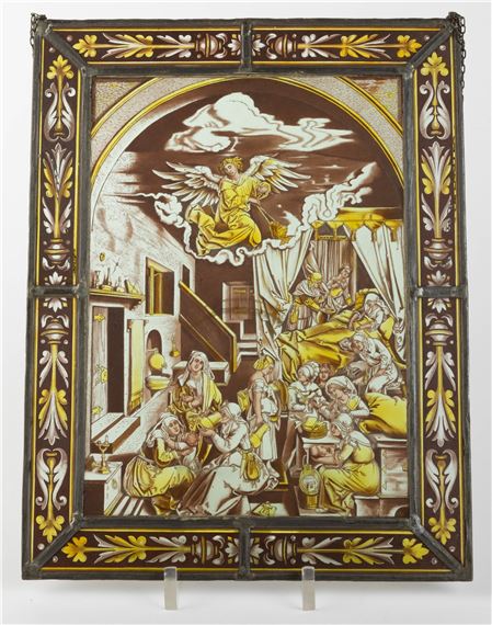 Albrecht Dürer | Three rectangular painted and stained leaded glasses ...