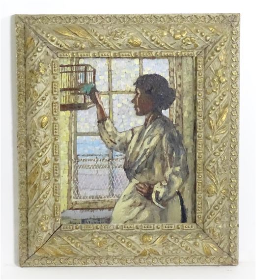 Harold Harvey | Gertrude in an Interior | MutualArt