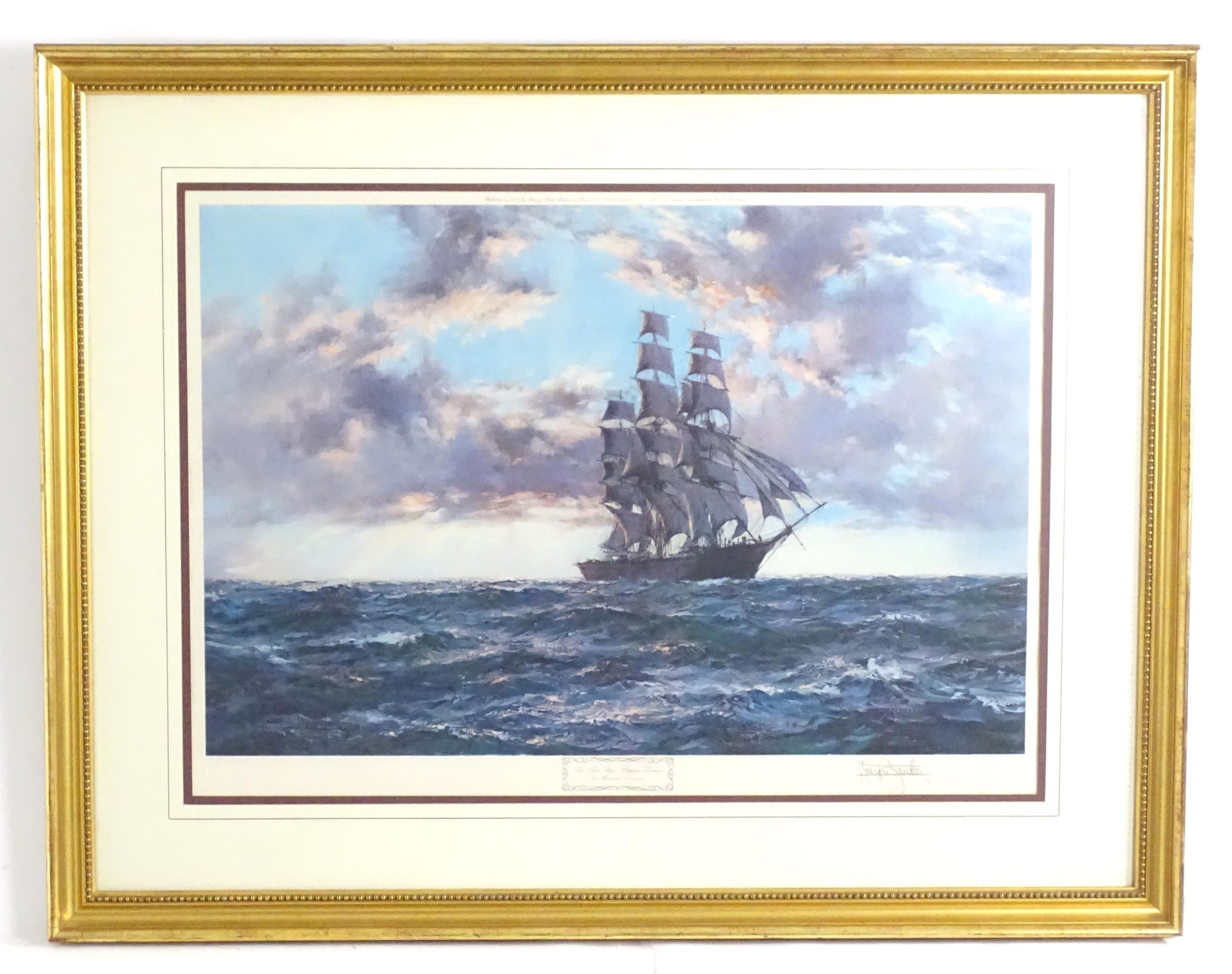 Montague Dawson | The Tall Ship - Clipper Kaisow. | MutualArt