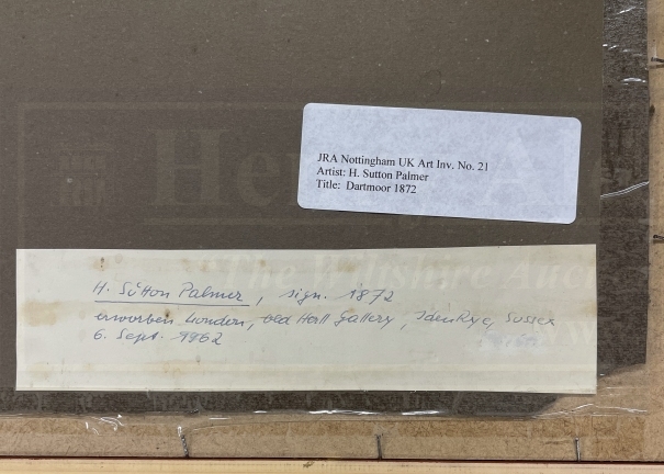 Harry Sutton Palmer | sheep on a moor and a valley beyond (1872 ...