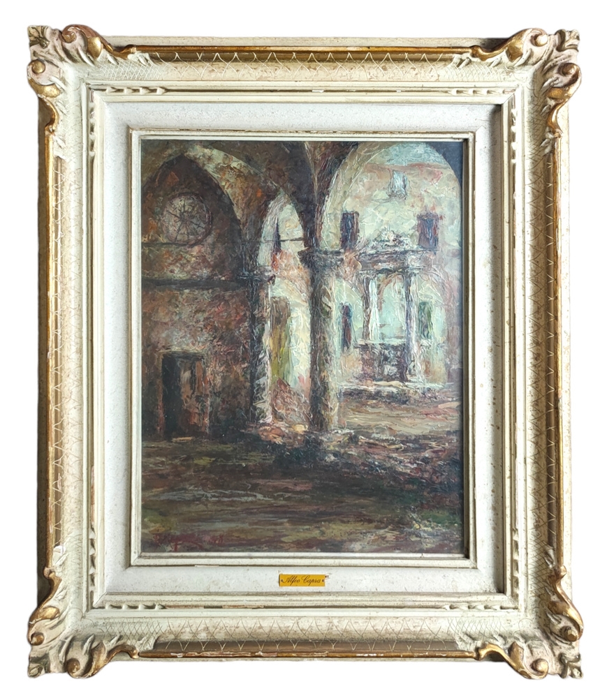 Alfeo Capra | Cortile di San Paolo - Ferrara (1948) | MutualArt