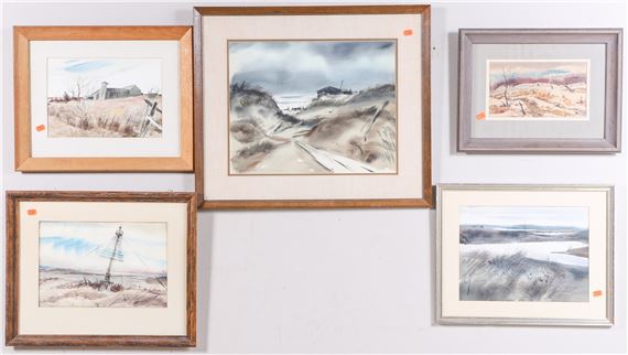 Edward Grant | Edward Grant 5 Watercolors | MutualArt