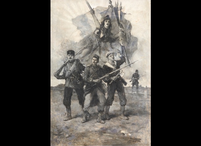 Luis Jiménez y Aranda | Alegoría de la I Guerra mundial (1914) | MutualArt