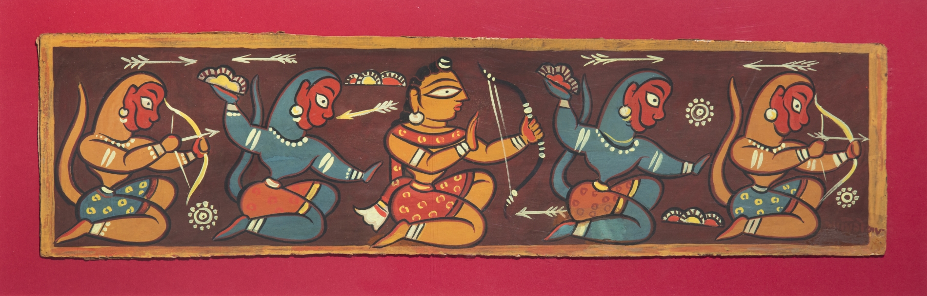 Jamini Roy | Ram and Monkeys | MutualArt