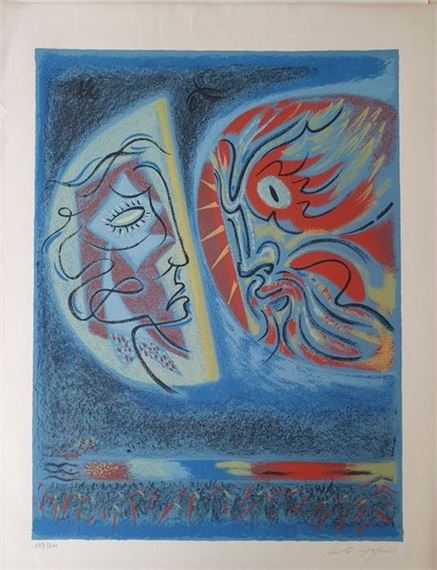 André Masson | PROFILE OF A WOMAN - TWO PROFILES. | MutualArt