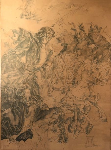 Four Horsemen Of The Apocalypse Durer Color