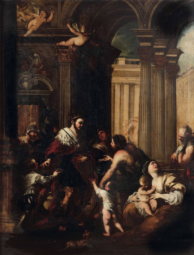 Valerio Castello | L'elemosina di San Luigi IX re di Francia | MutualArt