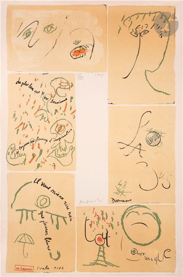 Pierre Alechinsky | Litho-Words (1965) | MutualArt