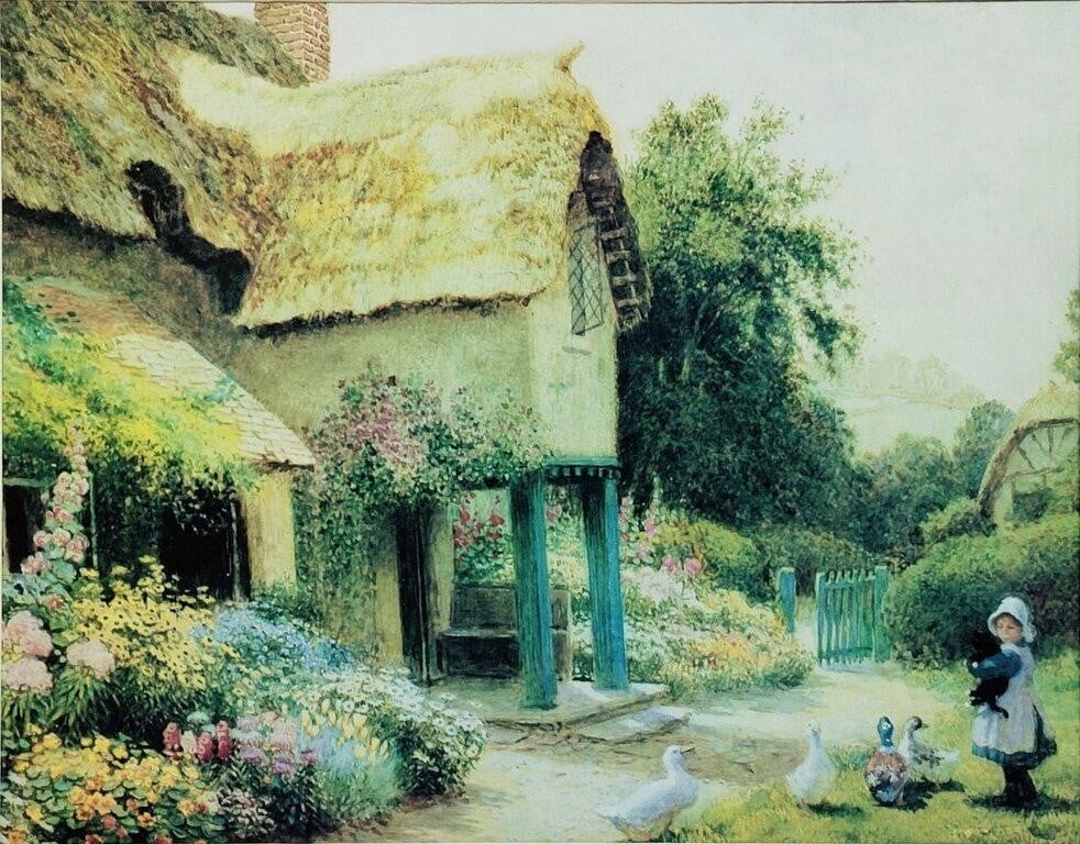 Arthur Claude Strachan | A Cottage | MutualArt