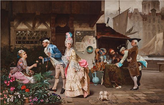 Hugo Salmson | At the flower seller | MutualArt