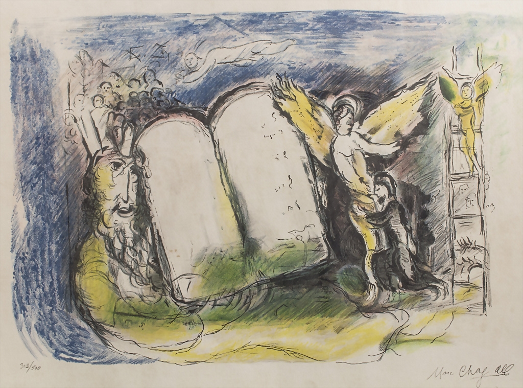 Marc Chagall | Die Vision Mose / The mission of Moses | MutualArt