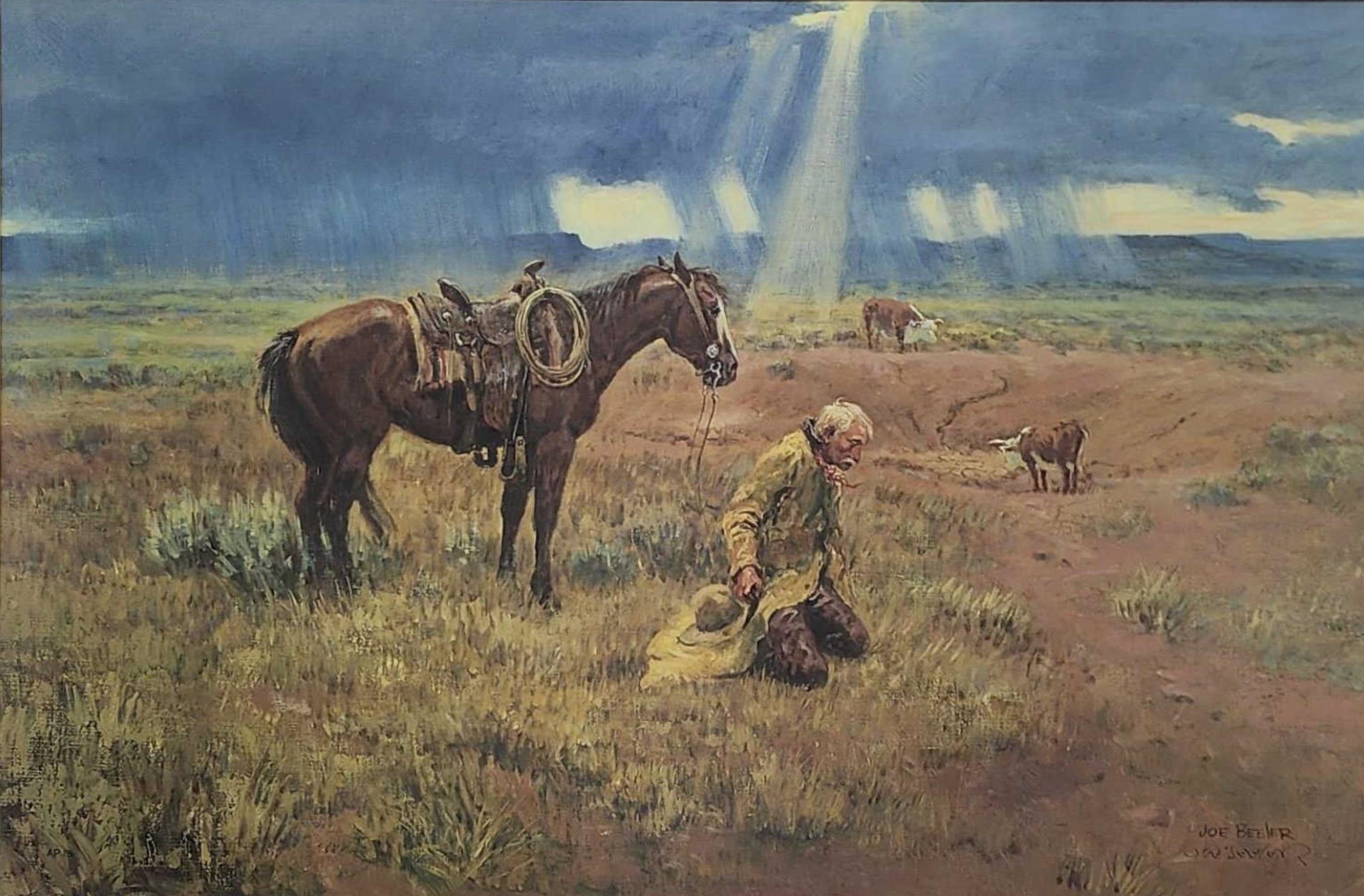 Joe Beeler | Thanks For The Rain | MutualArt