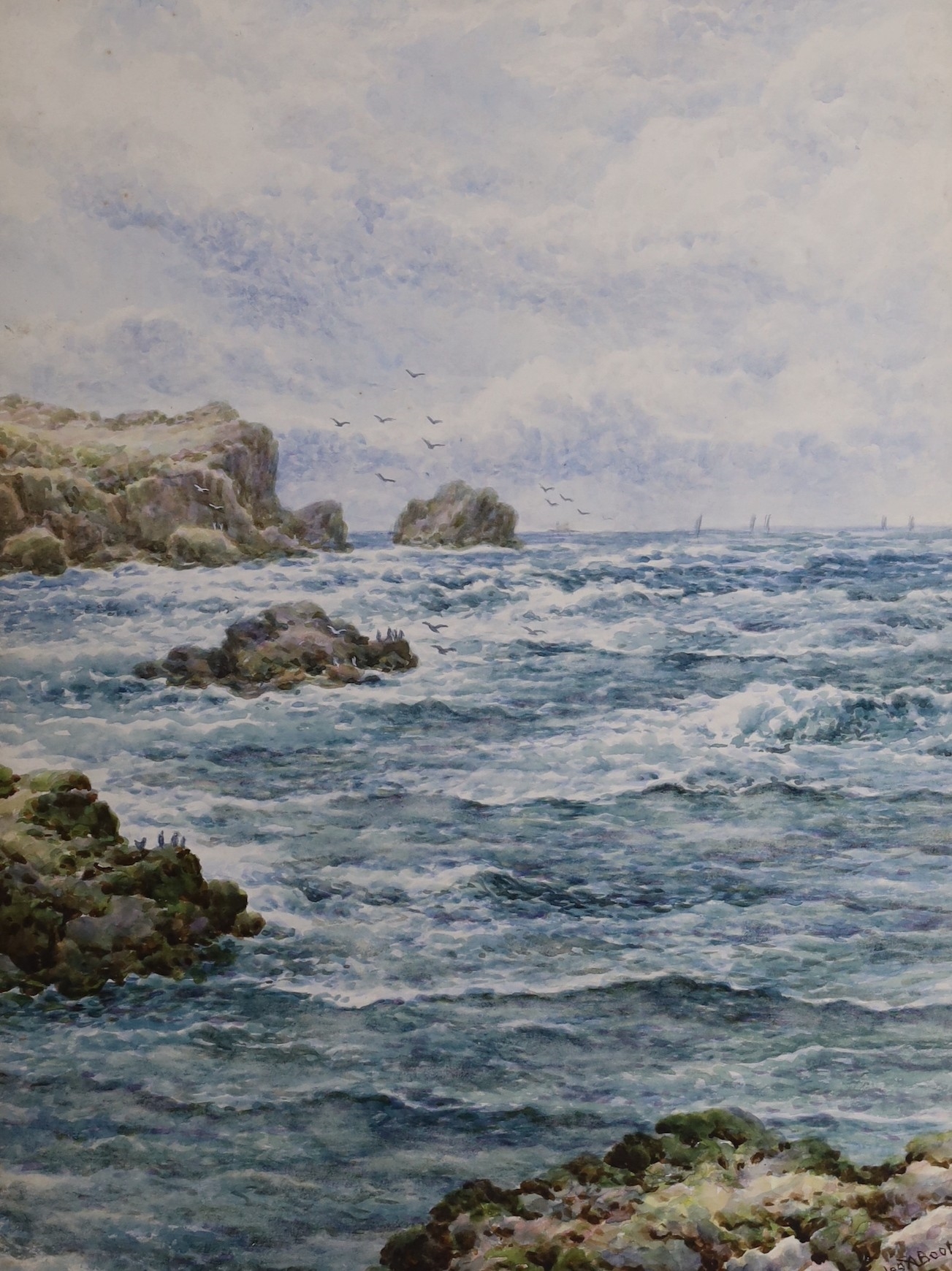 Charles A. Bool | Cornish seascapes and waterfalls in North Wales ...