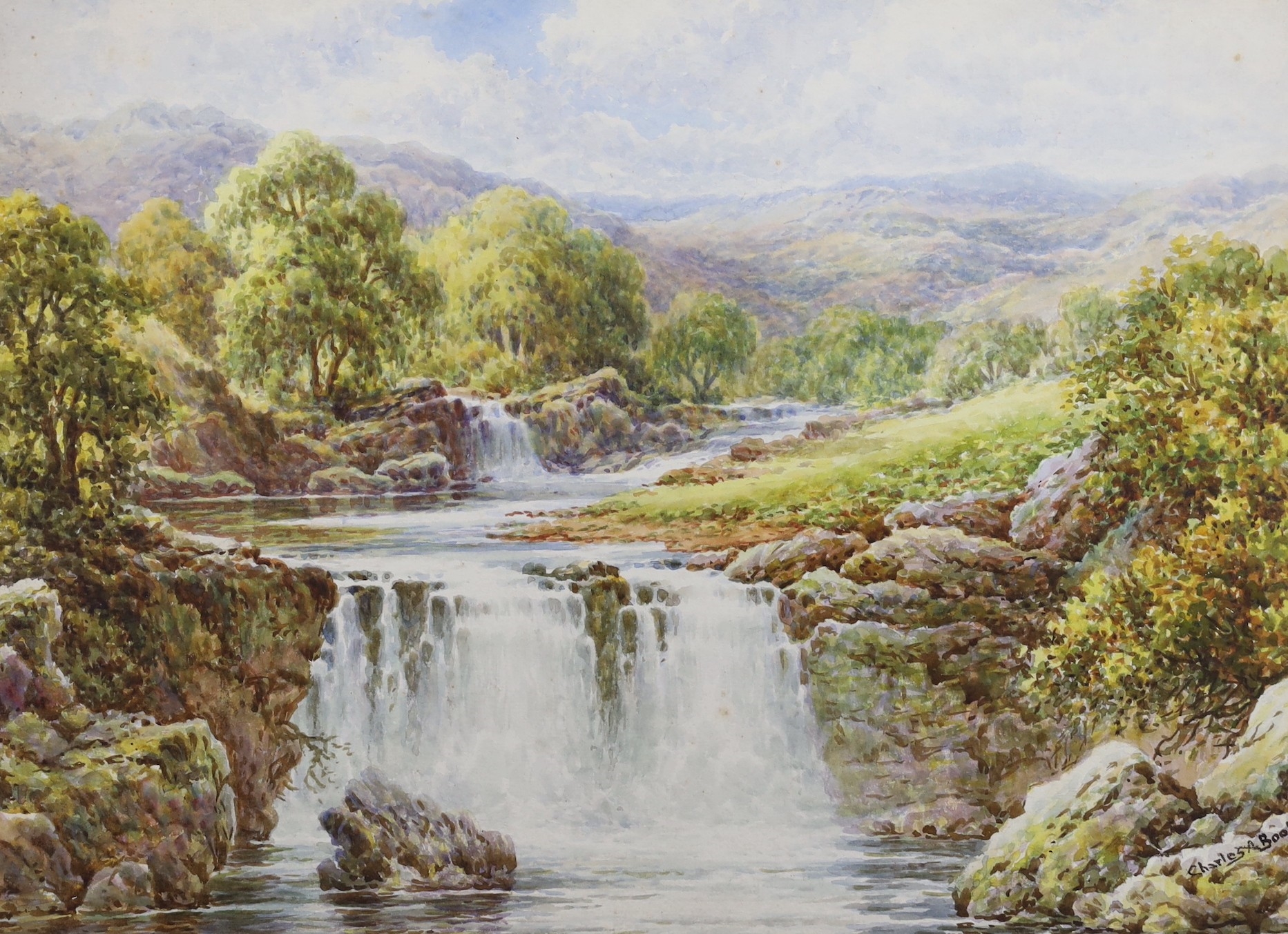Charles A. Bool | Cornish seascapes and waterfalls in North Wales ...