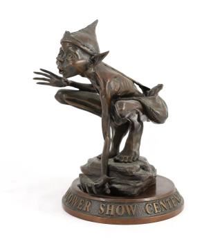 David Goode | A crouching pixie tickling a trout | MutualArt