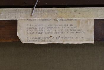 Thomas Gainsborough | Portrait of Sarah Siddons | MutualArt