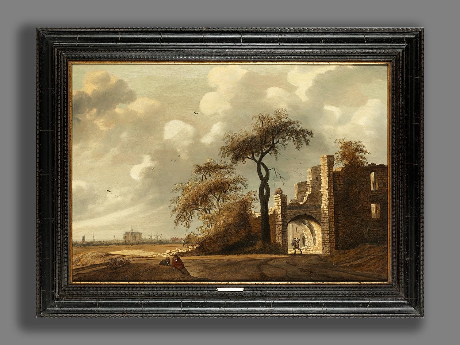 Jacob Van Der Croos | Landschaft mit der Kastellruine Brederode und ...