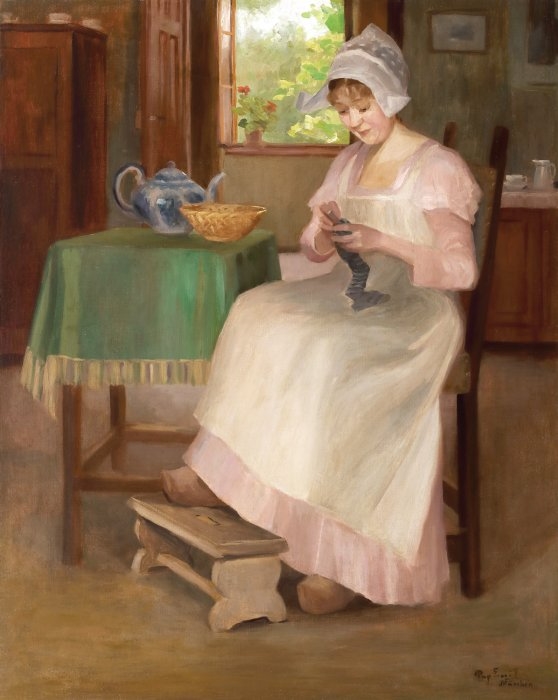 Emil Pap | Reading a letter | MutualArt