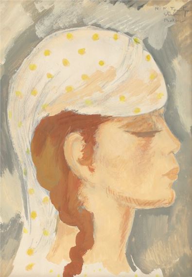 Nicolae Tonitza | Tatar Woman with Scarf | MutualArt