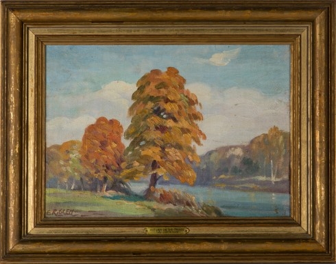 Edward Randolph Glen | Golden Autumn on the Thames River | MutualArt