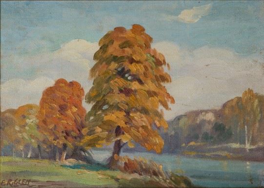 Edward Randolph Glen | Golden Autumn on the Thames River | MutualArt
