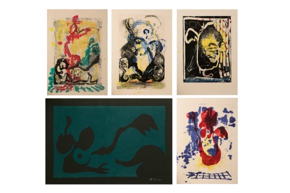 Sam Messer | Group of five assorted monotypes | MutualArt