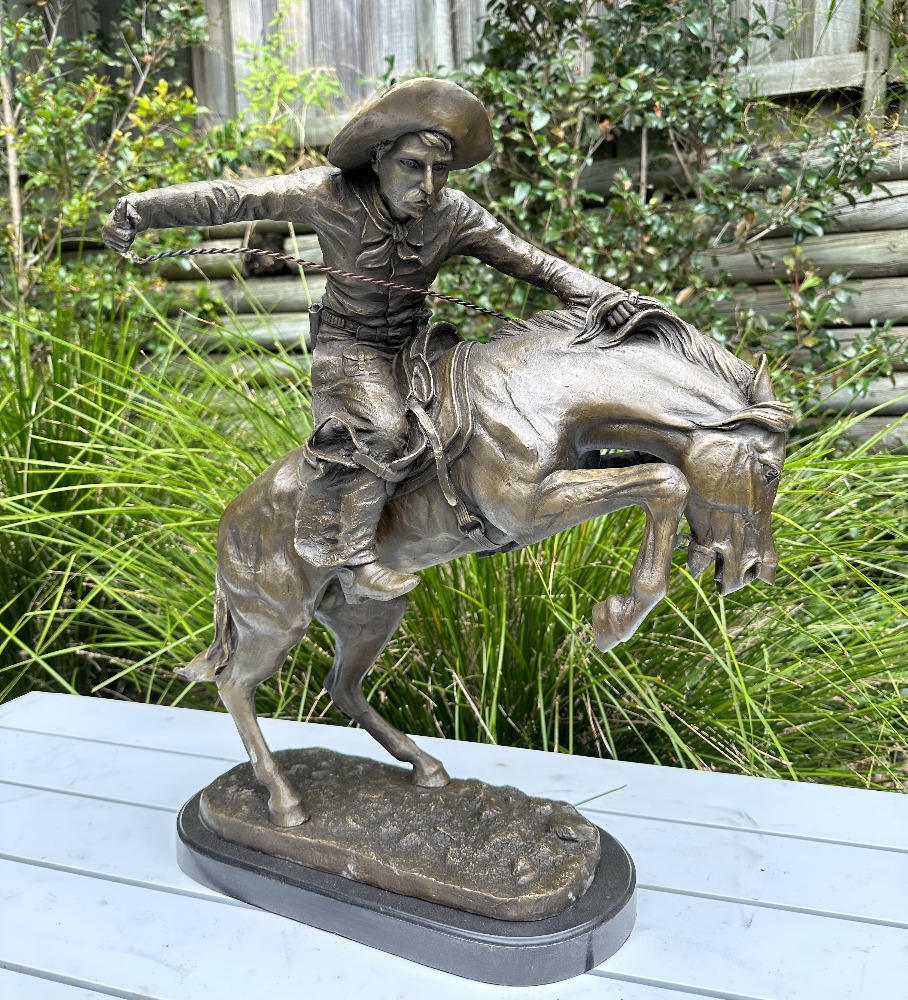 Frederic Remington | Bronco Buster | MutualArt