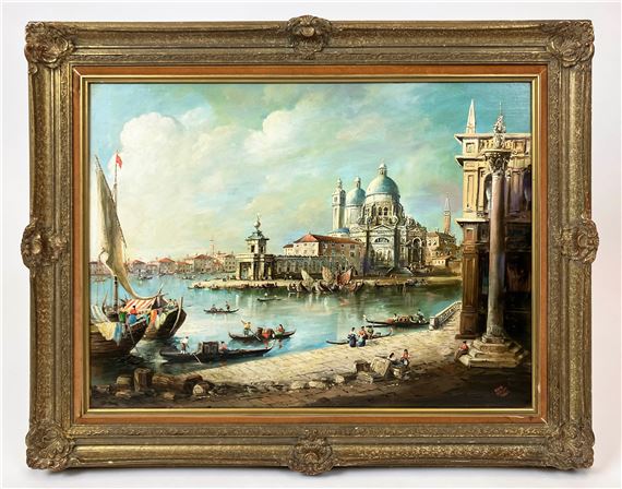 Norman Henry French | Santa Maria della Salute from the Riva Degli ...