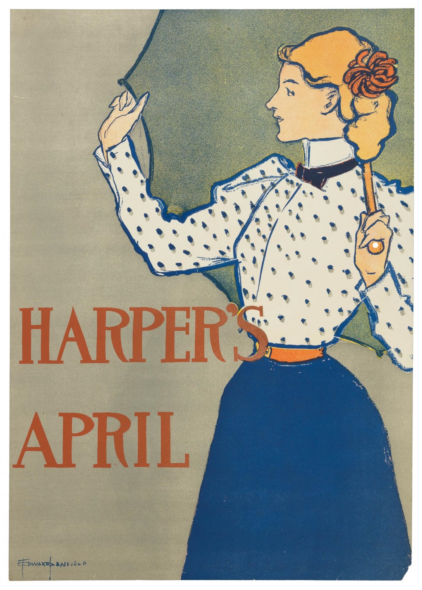 Edward Penfield | Harper's April (1897) | MutualArt