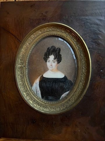 Charles Berny d'Ouville | Portrait de femme à la chevelure noire et ...