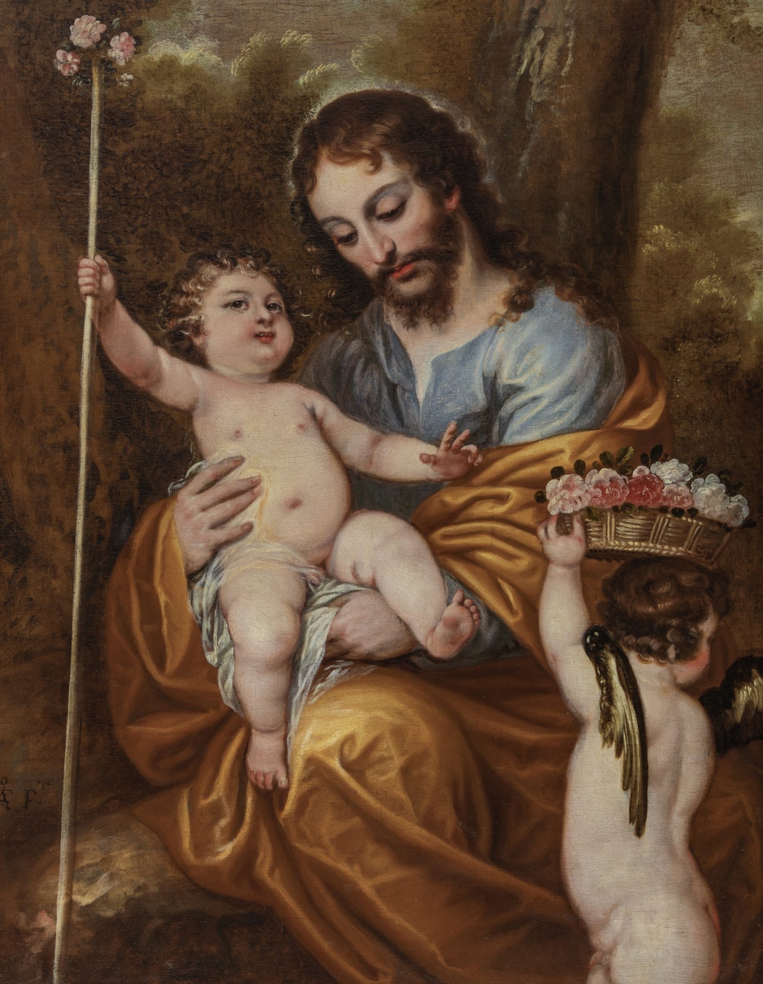Spanish School, 17th Century | Saint Joseph and the Christ Child | MutualArt