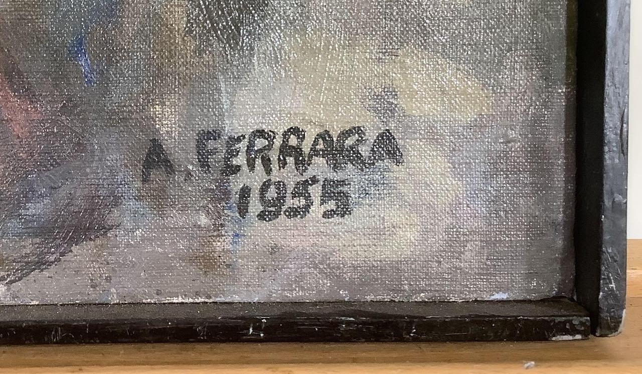 Anthony Ferrara | Still Life on Stool (1955) | MutualArt