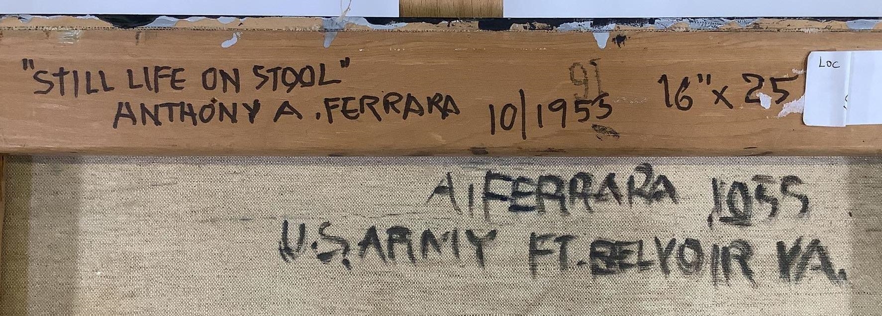 Anthony Ferrara | Still Life on Stool (1955) | MutualArt