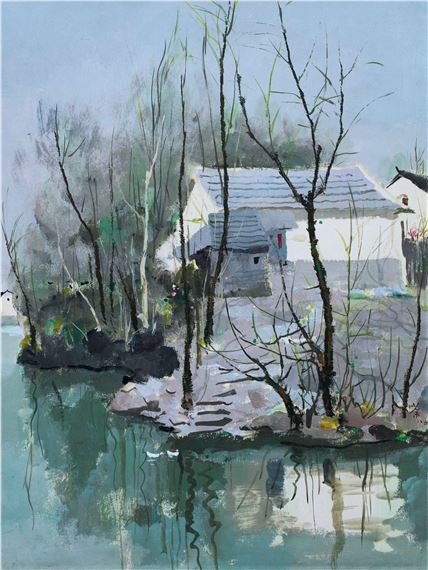 Wu Guanzhong | EARLY SPRING (1980) | MutualArt