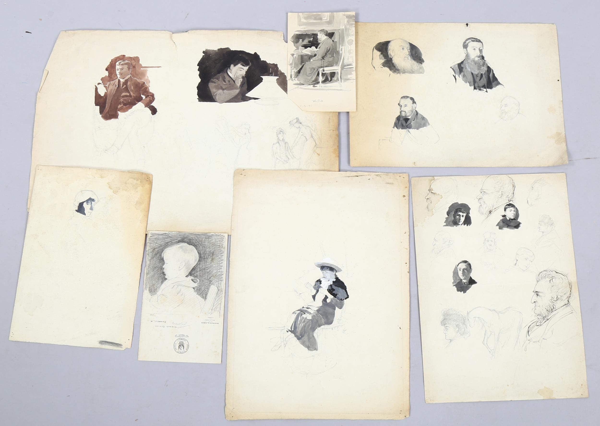 Louis Fairfax Muckley | A group of figure studies | MutualArt