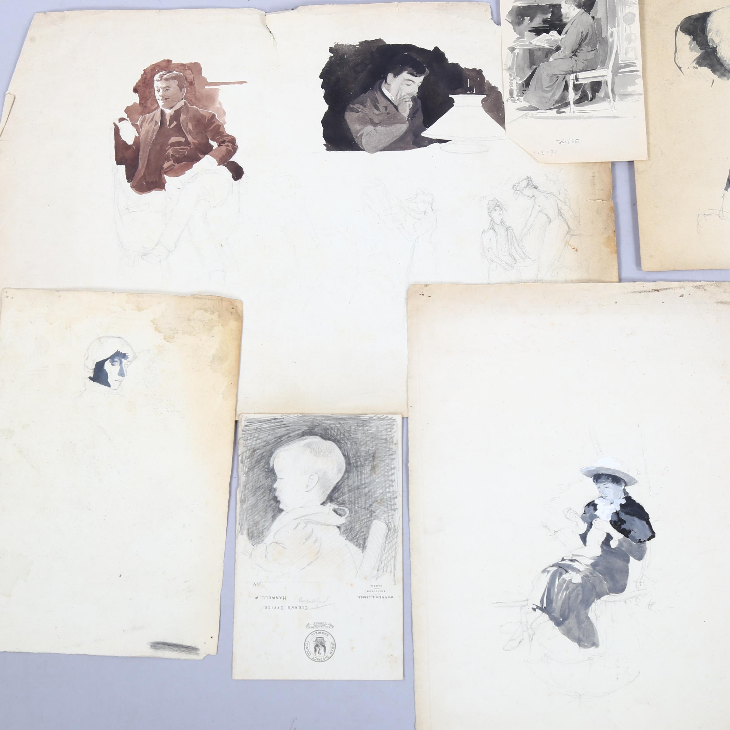 Louis Fairfax Muckley | A group of figure studies | MutualArt