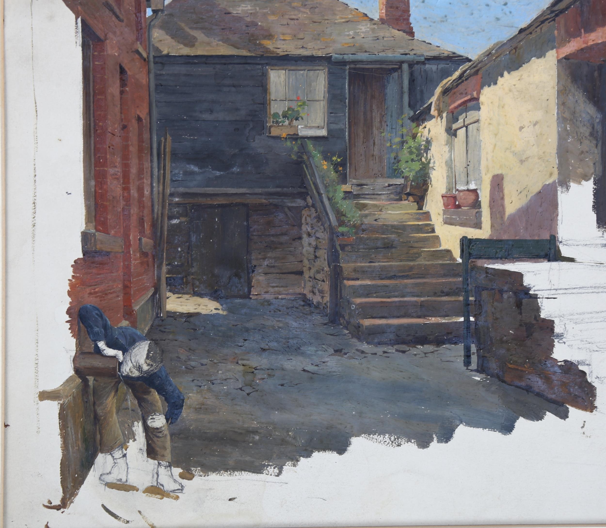 Louis Fairfax Muckley | Study of a courtyard (Circa 1900) | MutualArt
