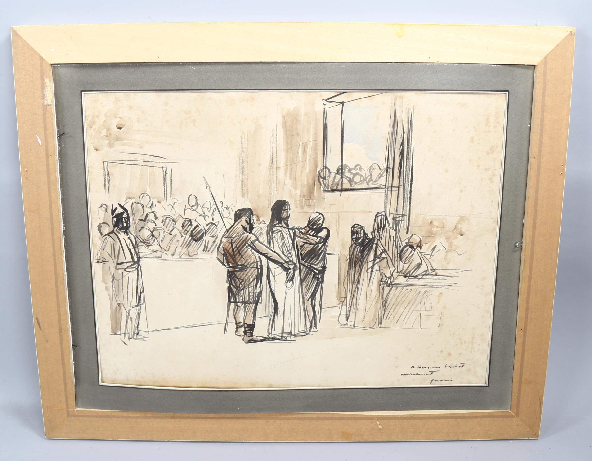 Jean-Louis Forain | Christ before Pontius Pilate | MutualArt