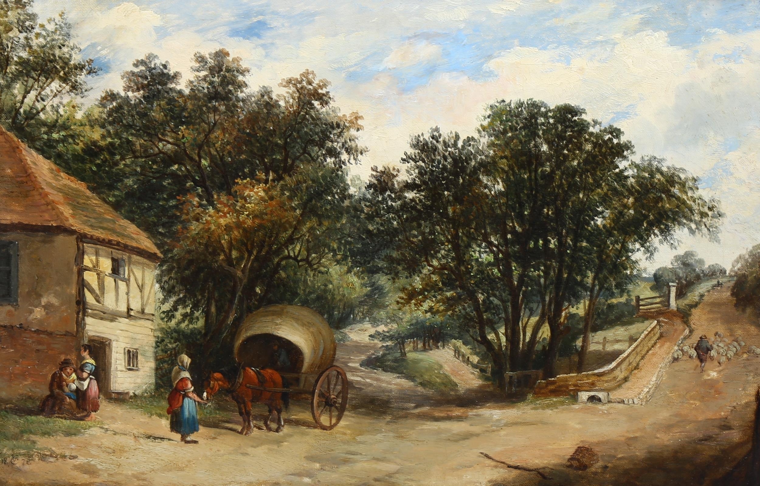 George Vicat Cole | A country lane (1878) | MutualArt