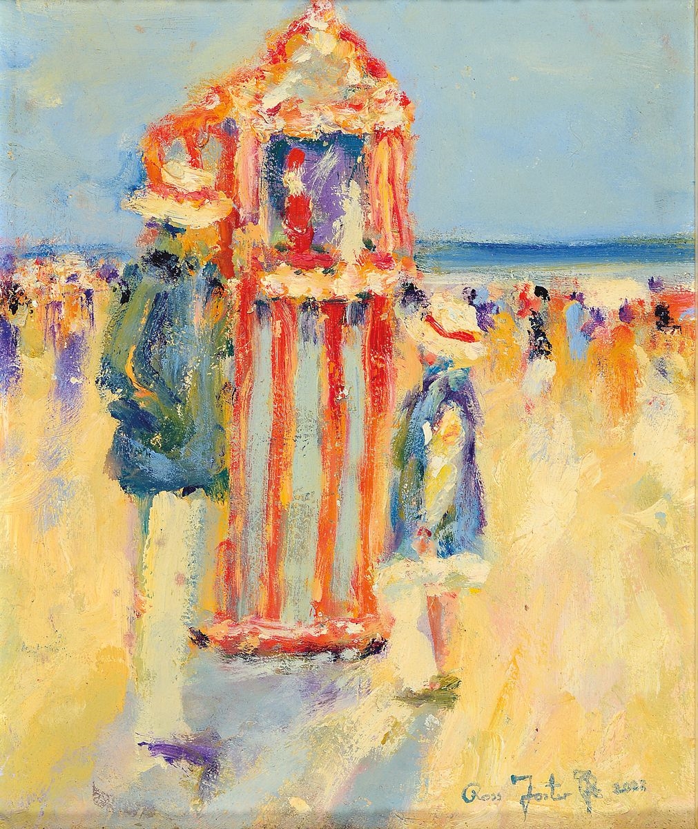 Ross Foster | 2 works: beach scenes | MutualArt