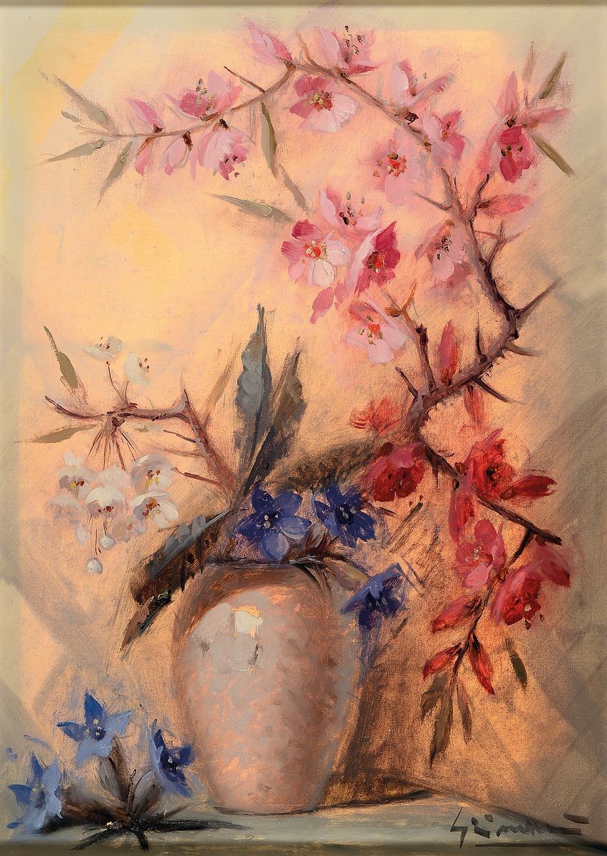 Ingfried Paul Henze-Morro | floral still life with flowering ornamental ...