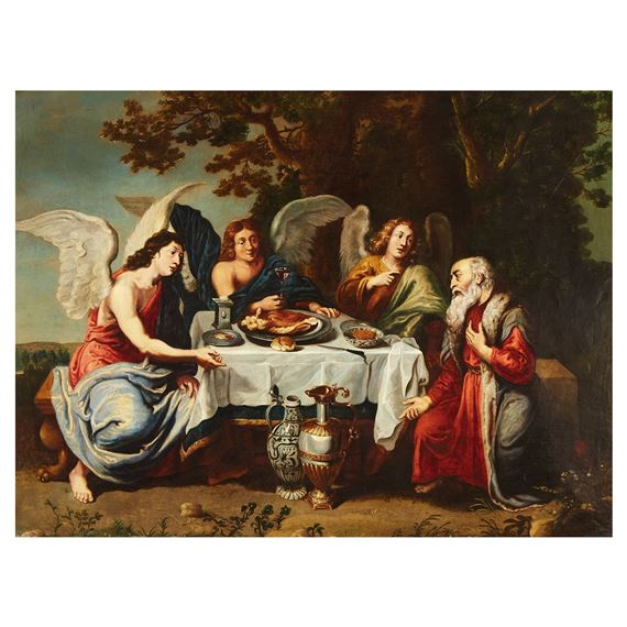 Willem Van Herp | Abraham y los tres ángeles | MutualArt