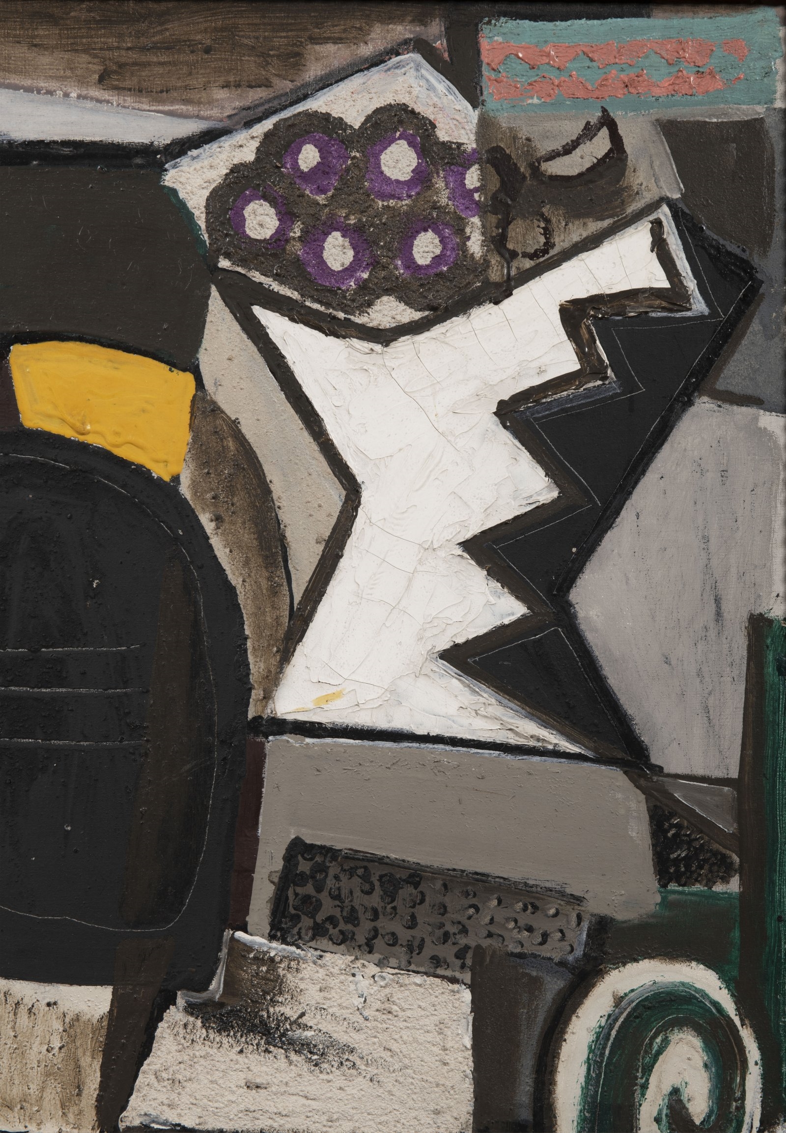 Emil Filla | STILL LIFE WITH A BLACK GUITAR AND FRUIT (1932) | MutualArt